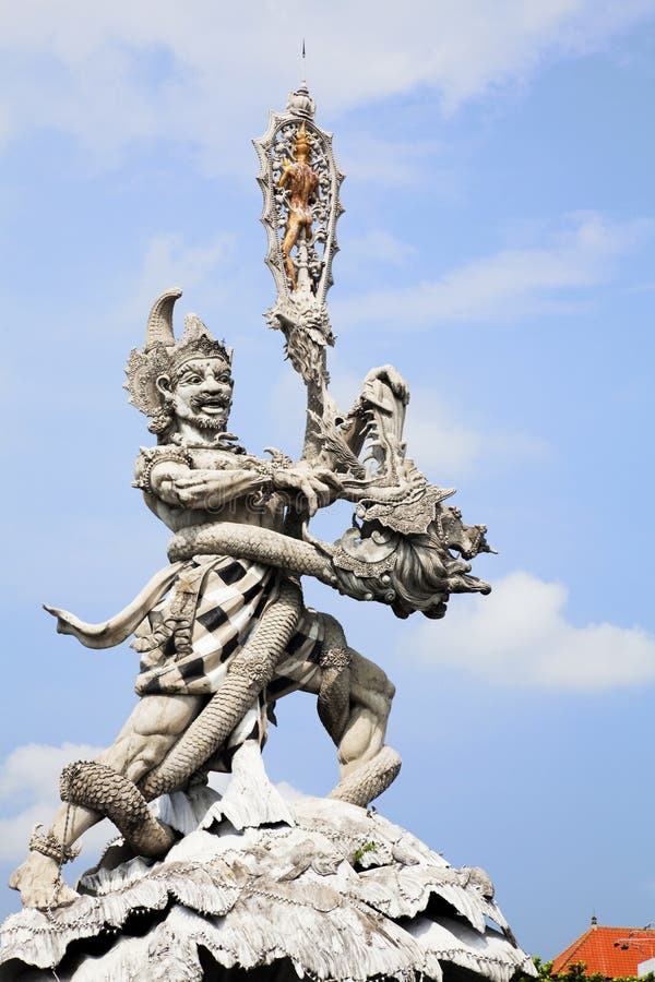 Giant Statue at Kuta Roundabout, Bali, Indonesia Stock Photo - Image of ...