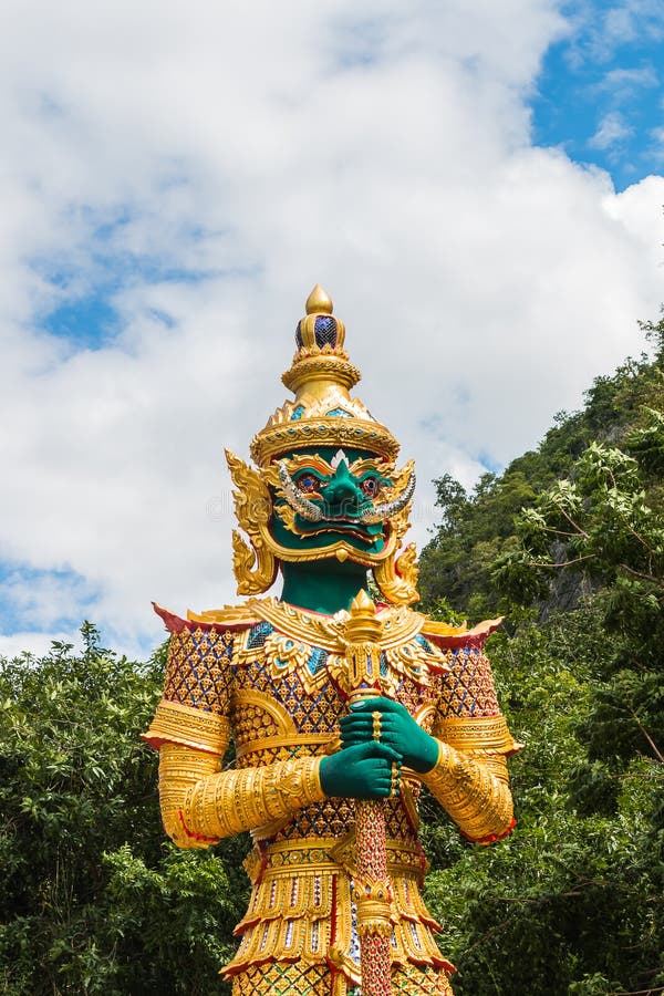 Giant statue stock image. Image of gold, golden, architectural - 72375847