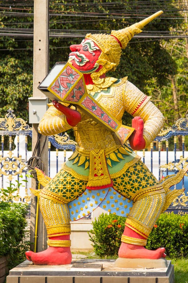 The Giant Statue at Wat Tha Luang, Phichit, Thailand Stock Photo ...