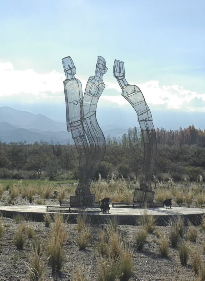 Giant Statues in the Landscape Editorial Stock Photo - Image of ...