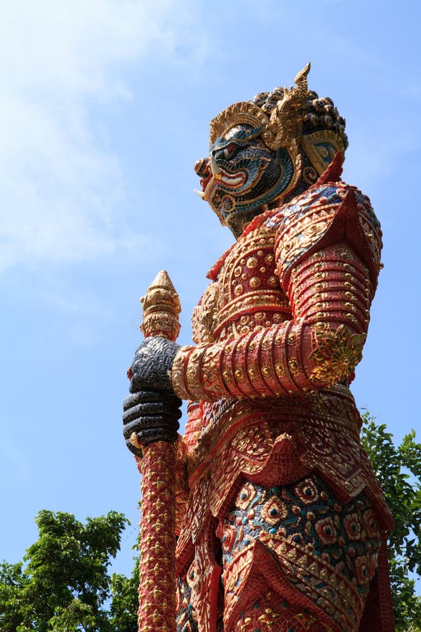 Giant statues stock image. Image of religious, siam, journey - 34712719