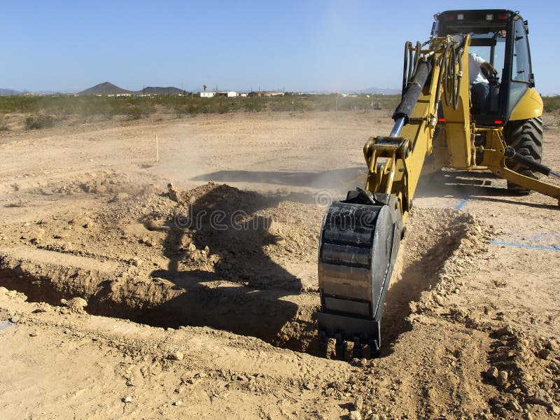 Giant Steam Shovel Digging Up Dirt - Horizontal Stock Photo - Image of ...