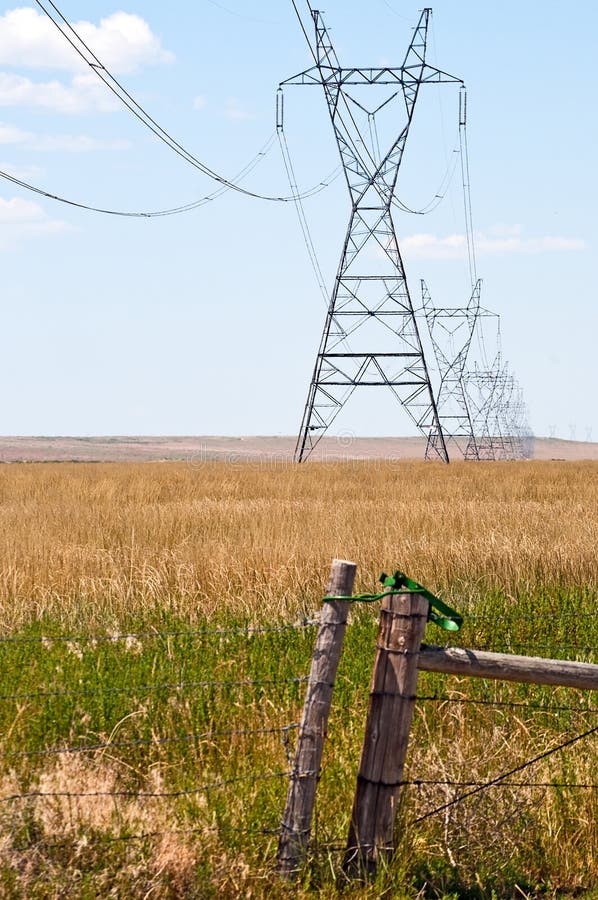 Giant Steel Power Line Towers Stock Image - Image of lines, rural: 10416883