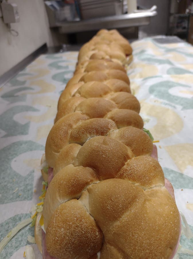 Subway Sandwich, Burrito and Shawarma Stock Image - Image of bread ...