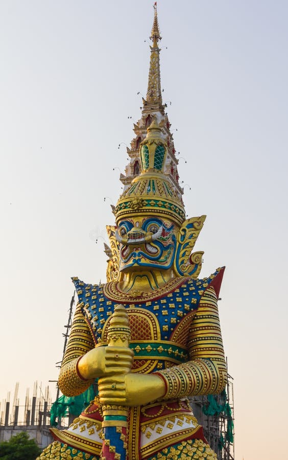 Giant symbol, temple stock image. Image of faith, bangkok - 53302681