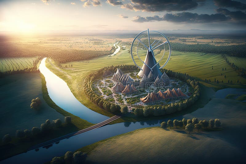 A Giant Tech Structure that Defies Gravity and Weaves Itself Across the ...