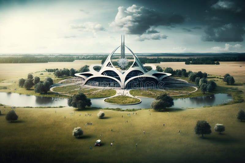 A Giant Tech Structure that Defies Gravity and Weaves Itself Across the ...