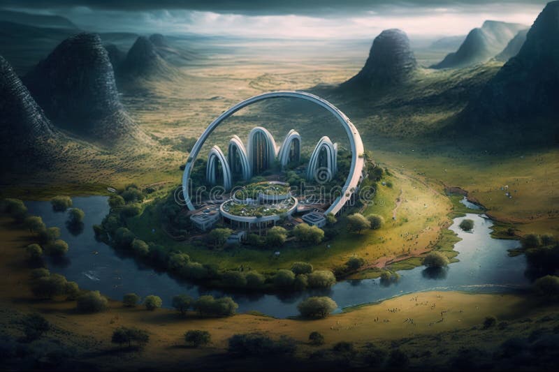 A Giant Tech Structure that Defies Gravity and Weaves Itself Across the ...