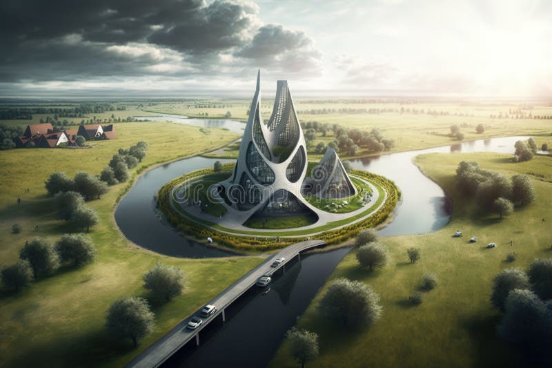 A Giant Tech Structure that Defies Gravity and Weaves Itself Across the ...