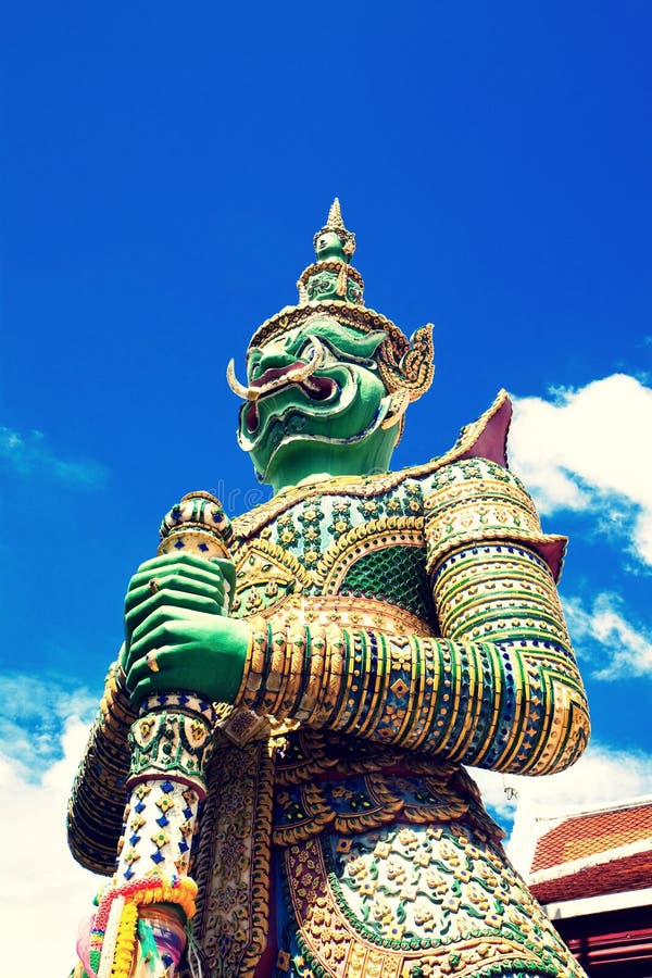 Giant temple statue stock photo. Image of decoration - 65219794