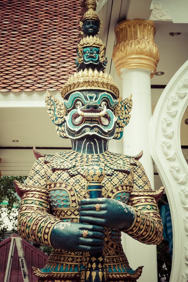 Giant Temple in thailand stock image. Image of decorative - 49419321