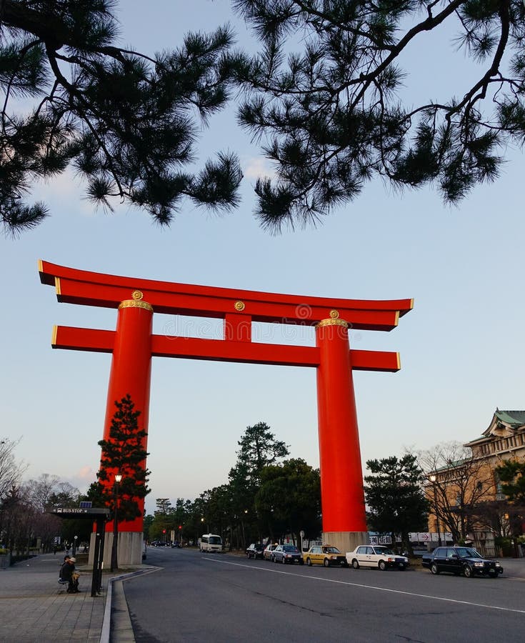 Giant torii stock photo. Image of outside, view, sculpture - 101307364