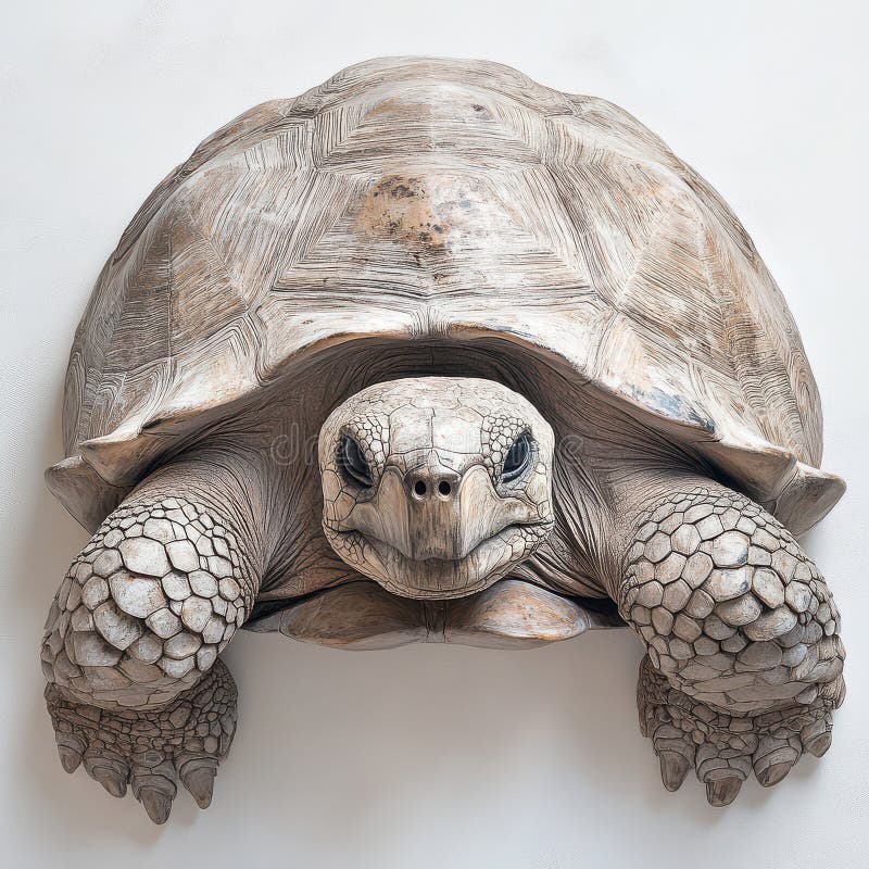 Giant Tortoise Shell Texture Close Up View Stock Illustration ...