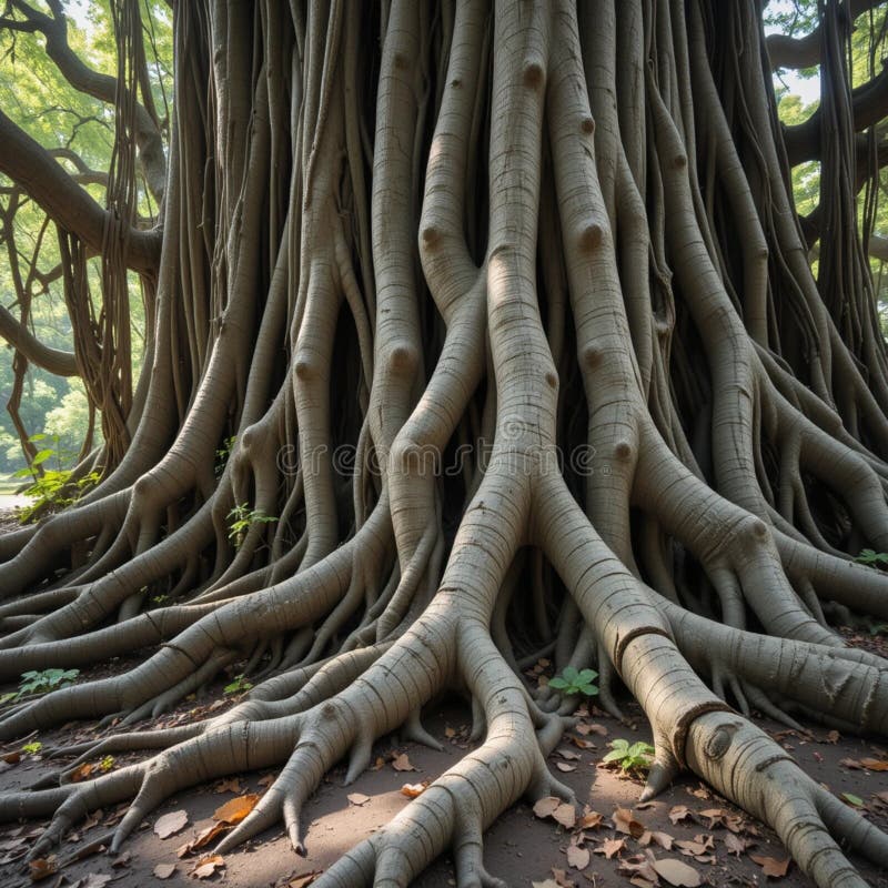 Giant Tree Roots stock image. Image of tree, motif, amazing - 358027665