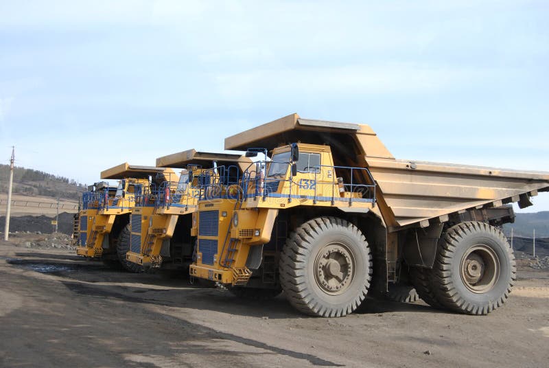 Giant Trucks for Coal Transportation Editorial Photography - Image of ...