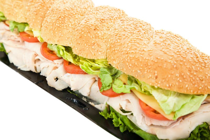 Giant Turkey Sandwich Isolated Stock Photos - Free & Royalty-Free Stock ...