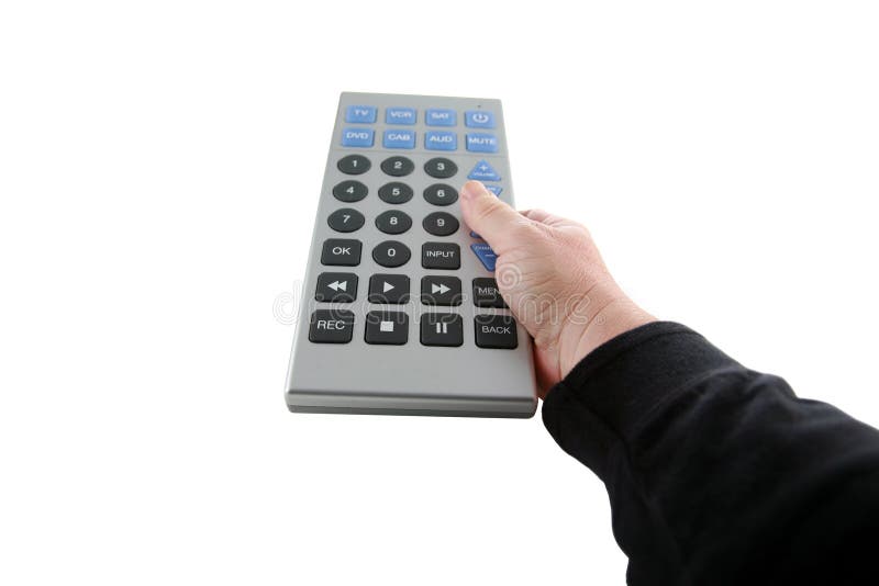 Giant Tv Remote Control Isolated on White Stock Photo - Image of blue ...