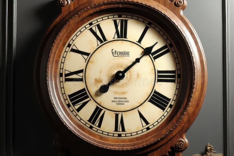 Giant Wall Clock with Unique Design Stock Illustration - Illustration ...