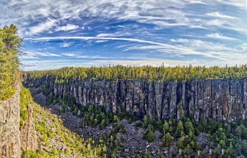 Giant Walls of the Ouimet Canyon, Thunder Bay, on, Canada Stock Photo ...