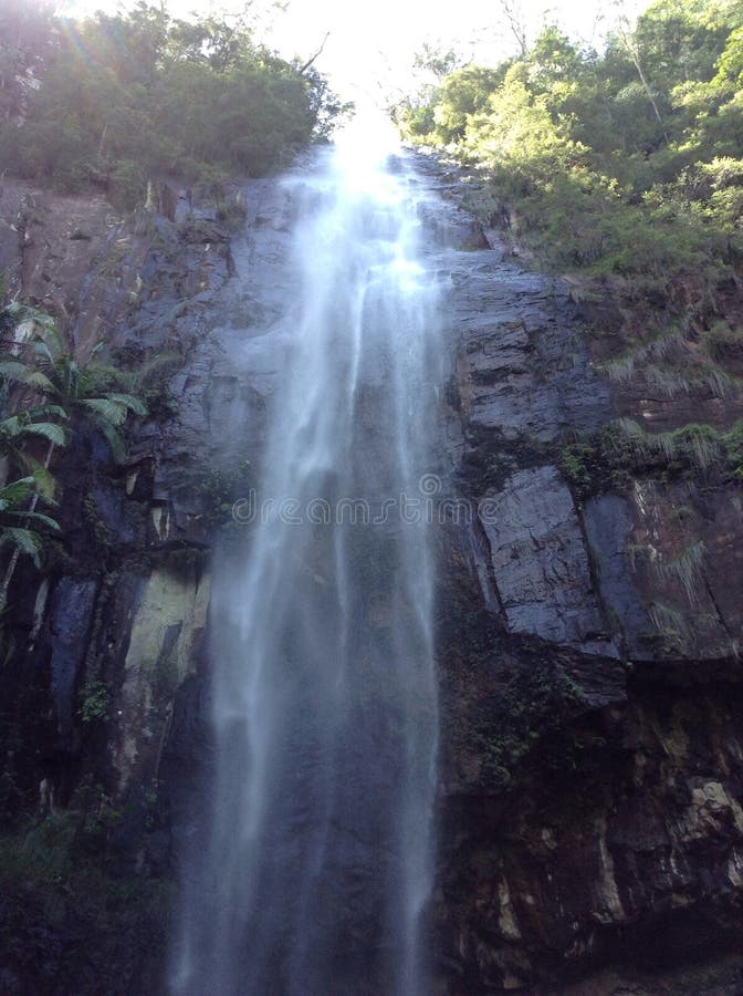 Giant waterfall stock photo. Image of trees, high, slovakia - 33986378