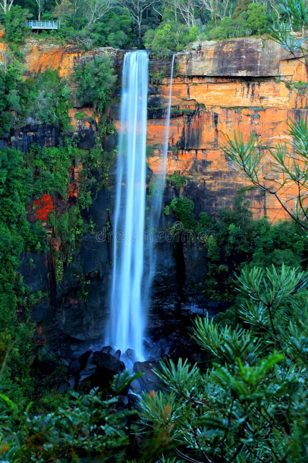 Giant Waterfall in High Resolution Stock Photo - Image of queensland ...