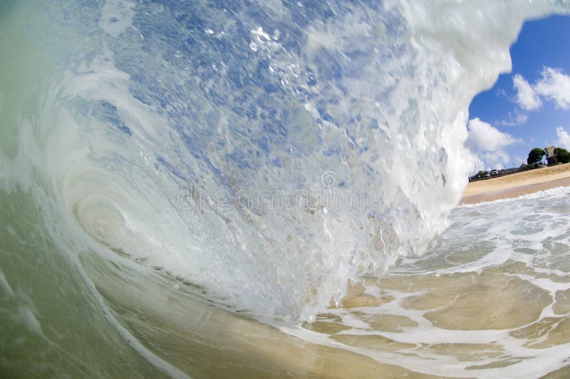 Giant wave stock image. Image of break, bubbles, wave - 3483995