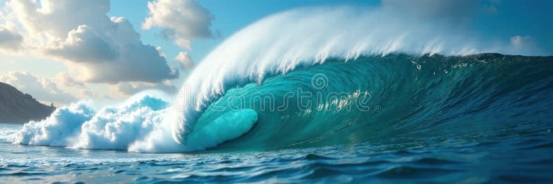 Giant Wave Crashes, Dramatic Sky, Ocean Power, Water, Dramatic Stock ...