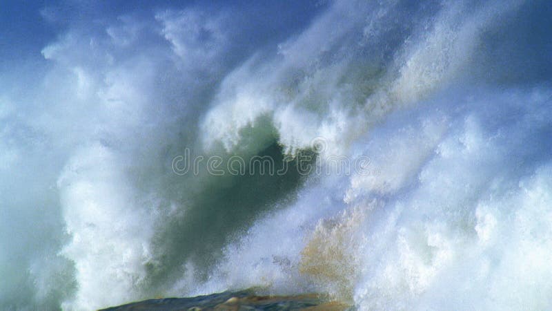 Giant waves stock footage. Video of active, heaven, hurricane - 48221622