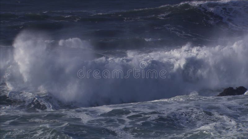 Giant waves stock video. Video of natural, cloudy, nature - 48227347