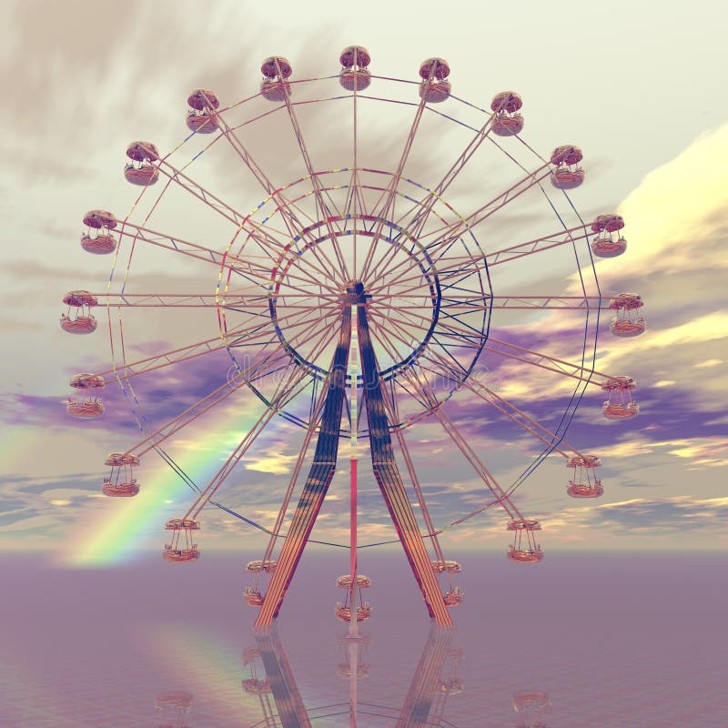 Giant wheel stock illustration. Illustration of enjoyment - 12103203