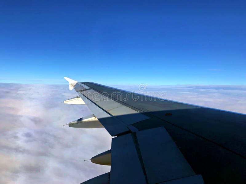 The Giant Wing Fly Over the Sky Stock Photo - Image of high, earth ...