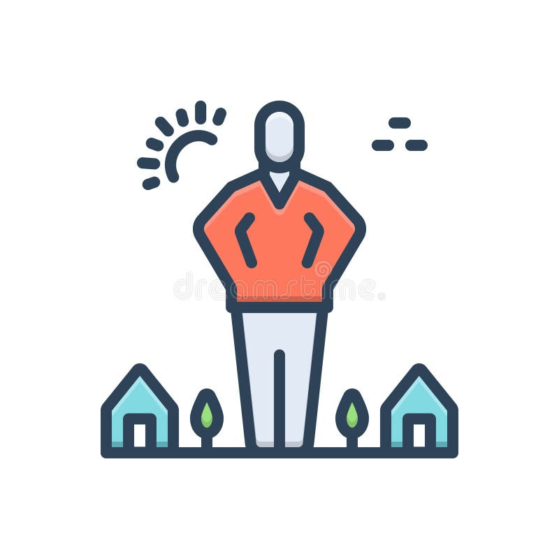 Color Illustration Icon for Giants, Huge and Enormous Stock Vector ...