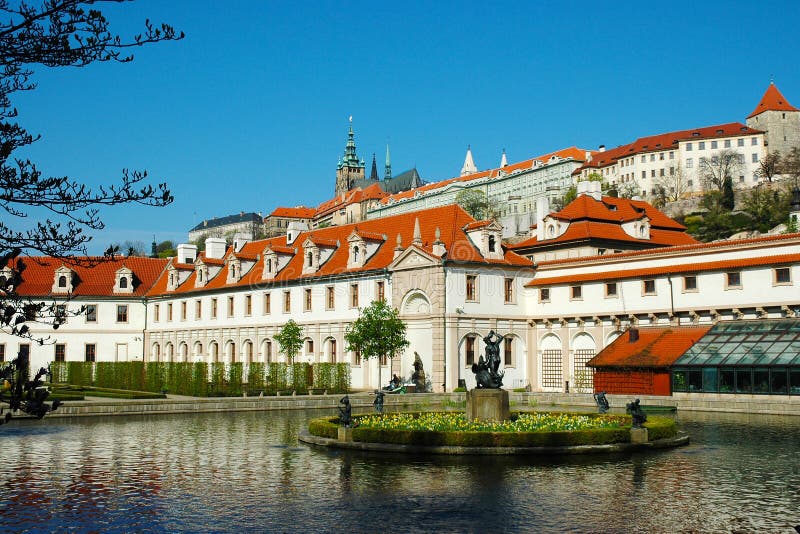 Giardini Del Palazzo Di Wallenstein Sotto Il Castello Di Praga ...