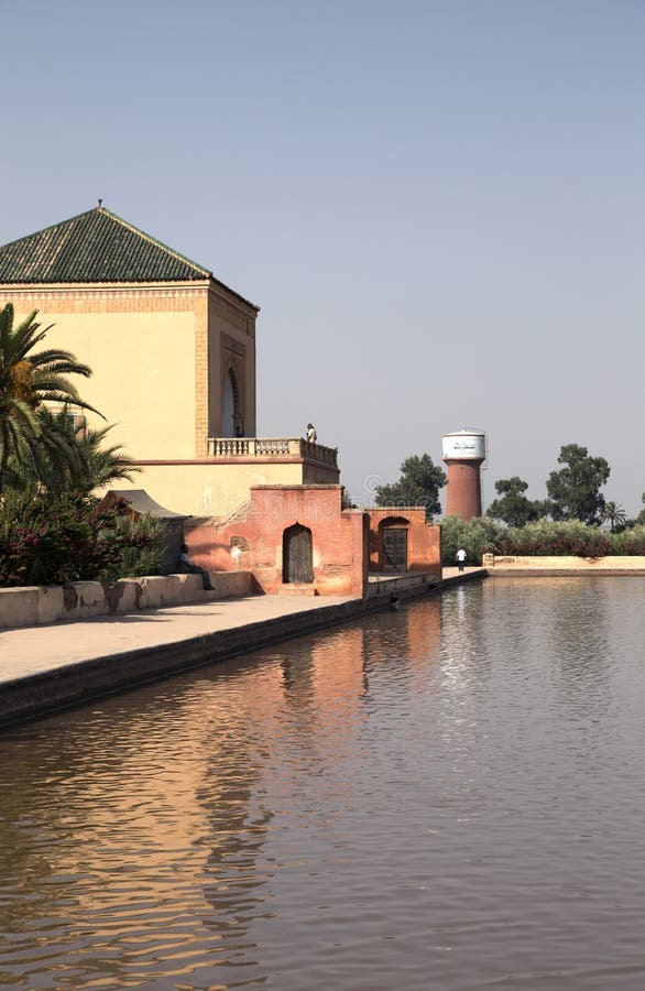 Giardini Botanici Di Menara, a Ovest Di Marrakech, Marocco Pavilon E ...