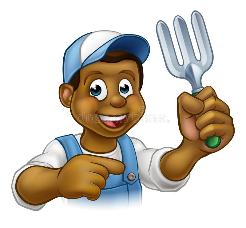 Giardiniere Cartoon Character Illustrazione Vettoriale - Illustrazione ...