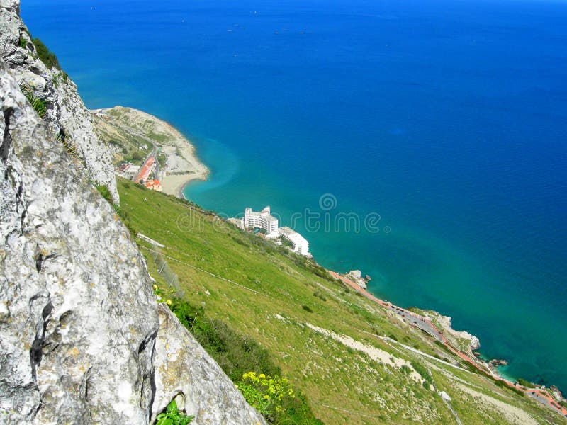 Gibraltar Coast Aerial View Stock Image - Image of nature, shore: 68888545