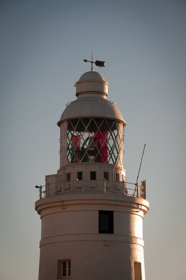 Gibraltar fyrtorn arkivfoto. Bild av haveri, gibraltar - 16950666