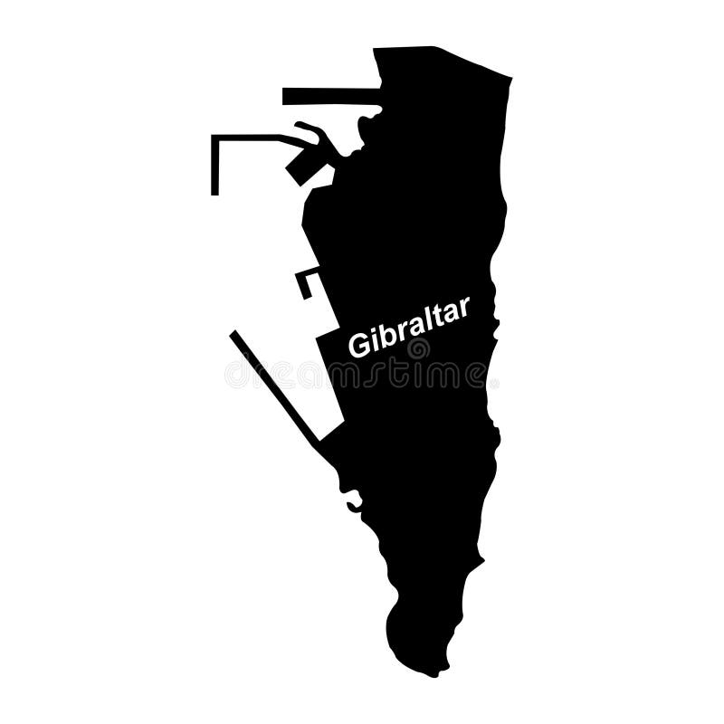 Gibraltar map icon stock vector. Illustration of people - 326292809