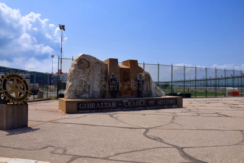 Gibraltar monument editorial photography. Image of tourism - 218218797