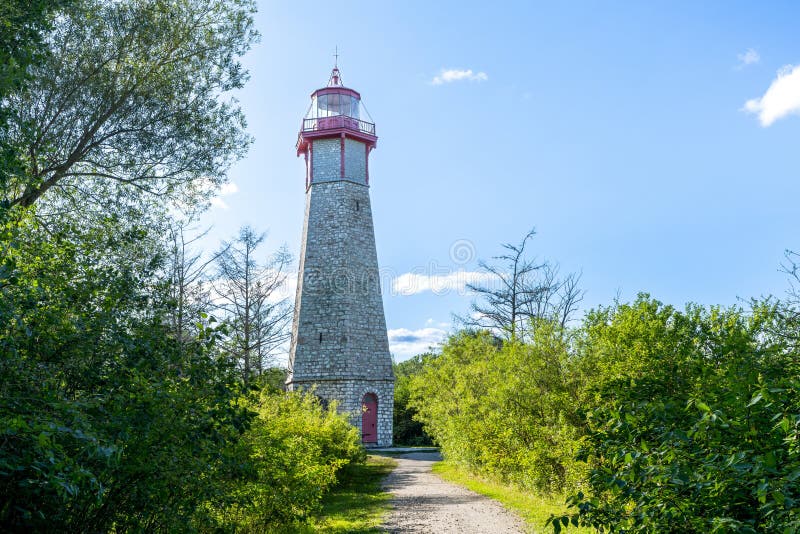 Gibraltar Point Lighthouse. Toronto Islands Stock Image - Image of ...