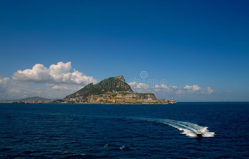 Gibraltar rock stock photo. Image of business, architecture - 17058250