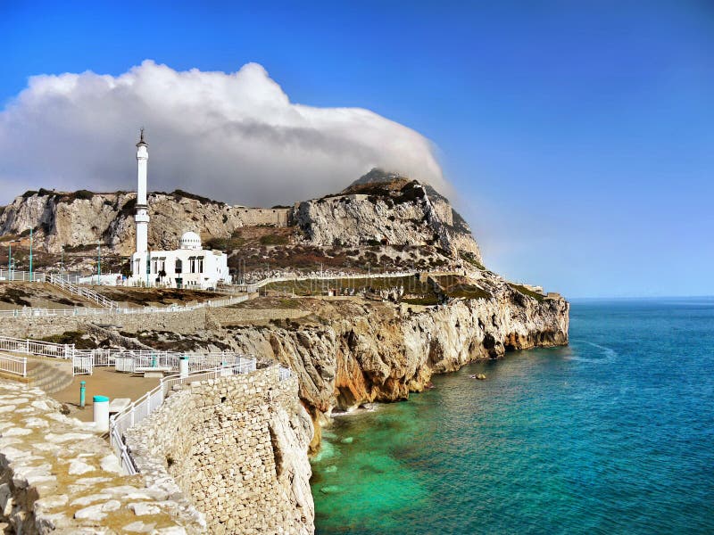 Gibraltar Rock stock photo. Image of rock, colorful - 130559412