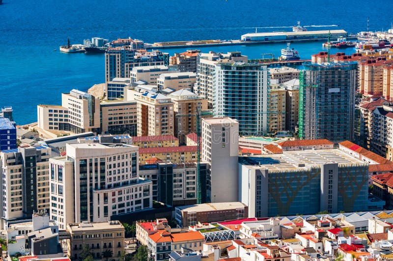 Gibraltar town stock photo. Image of europe, place, linea - 273464846