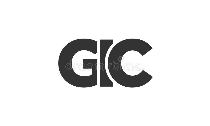 GIC Logo Design Template with Strong and Modern Bold Text. Initial ...