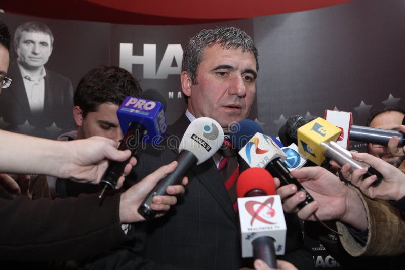 Gica Hagi editorial photography. Image of interview, romanian - 9470567