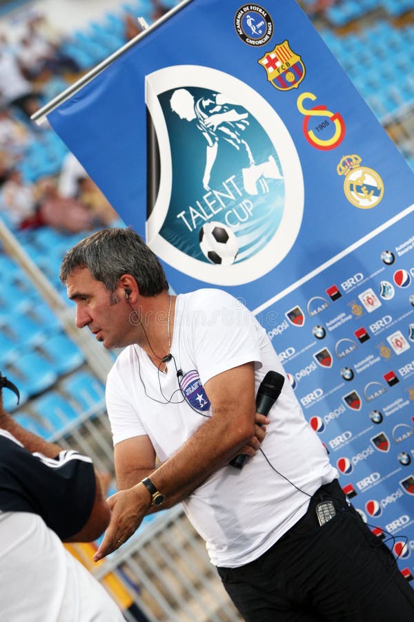 Gica Hagi interview editorial image. Image of gheorghe - 15579160