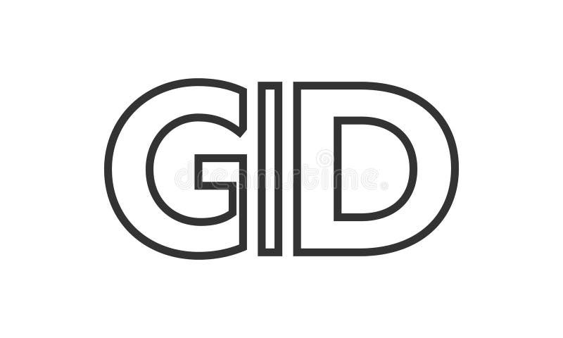 GID Logo Design Template with Strong and Modern Bold Text. Initial ...