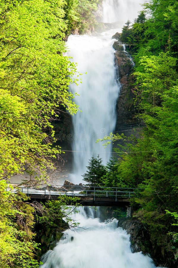 Giessbach waterfall stock photo. Image of cascades, scenery - 25580468
