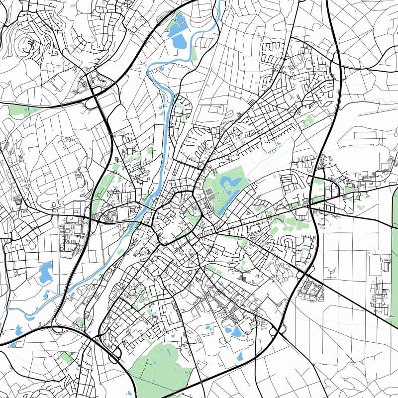 The Giessen map. stock illustration. Illustration of font - 306042013