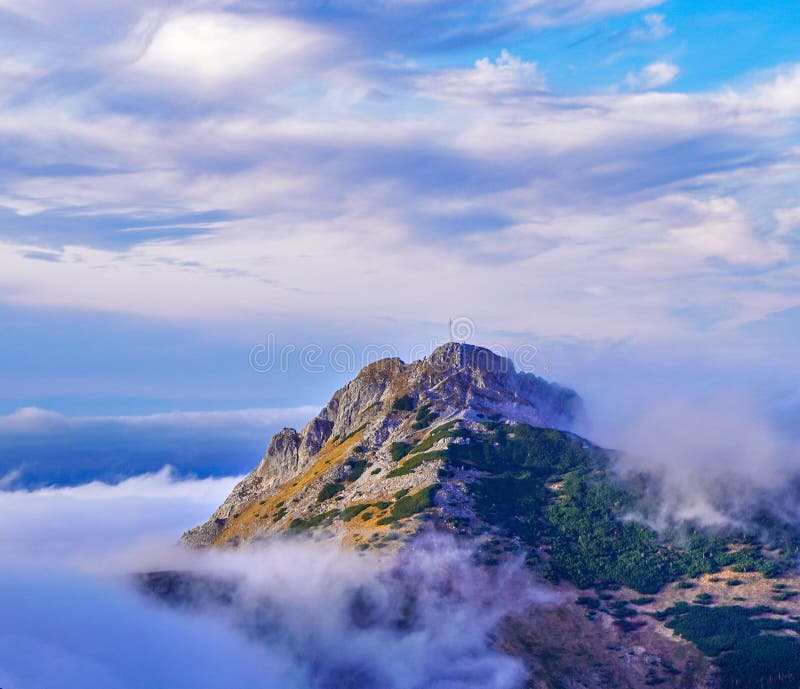 Giewont stock image. Image of mountain, reflection, rock - 239238537